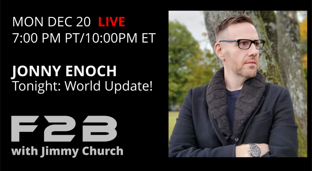 Fade To Black - Jonny Enoch - December 20th - Jimmy Church Radio