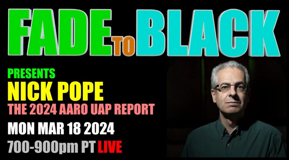 Fade To Black - Nick Pope - March 18th - Jimmy Church Radio