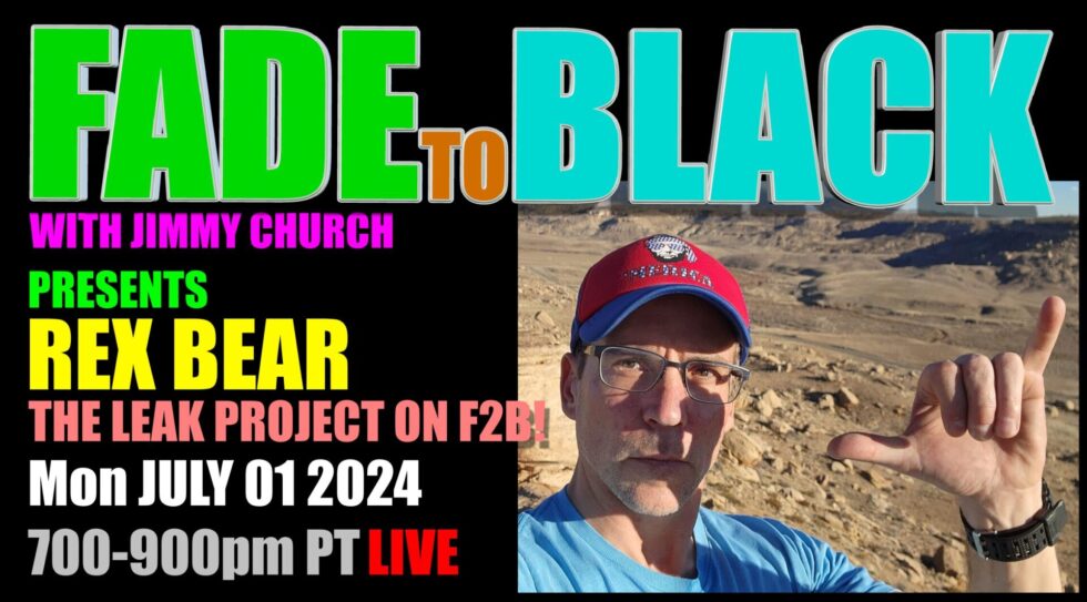 Fade To Black - Rex Bear - July 1st - Jimmy Church Radio