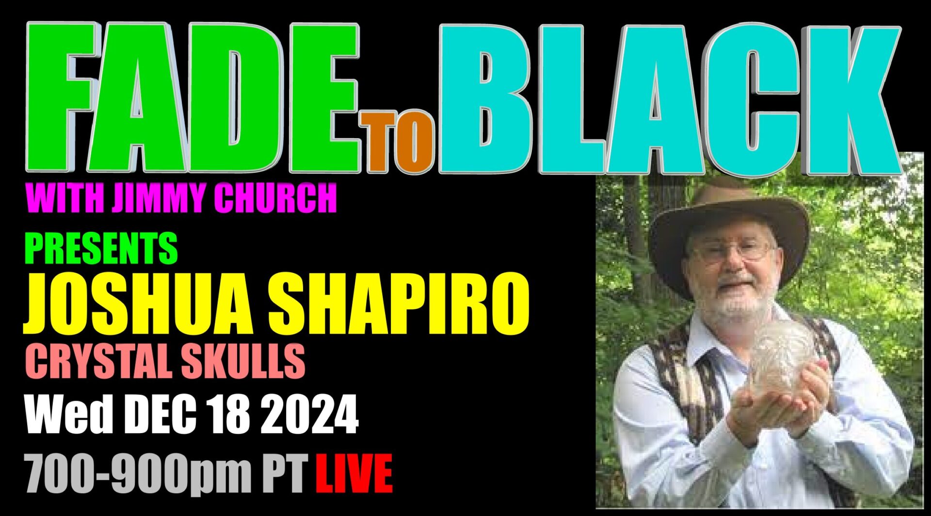 Fade To Black - Joshua Shapiro - December 18th - Jimmy Church Radio