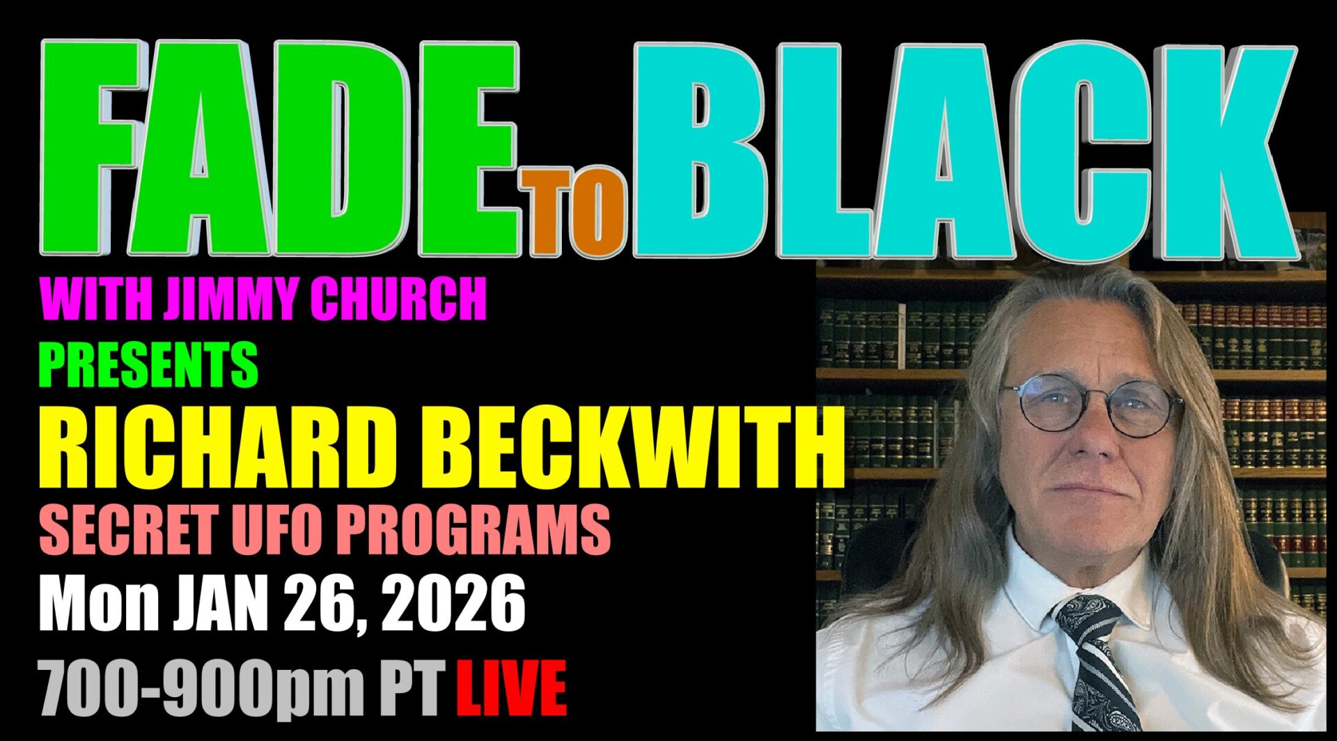 Fade To Black - Richard Beckwith - January 26, 2026 - Jimmy Church Radio